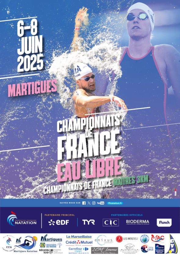 Championnats de France Eau Libre du 6 au 8 juin 2025 à Martigues ...